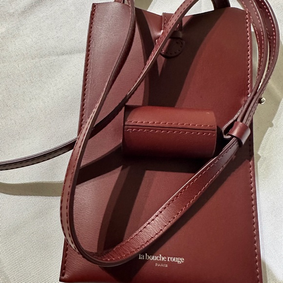 La Bouche Rouge Paris | Bags | La Bouche Rouge Paris Leather Crossbody Lipstick Bag | Poshmark